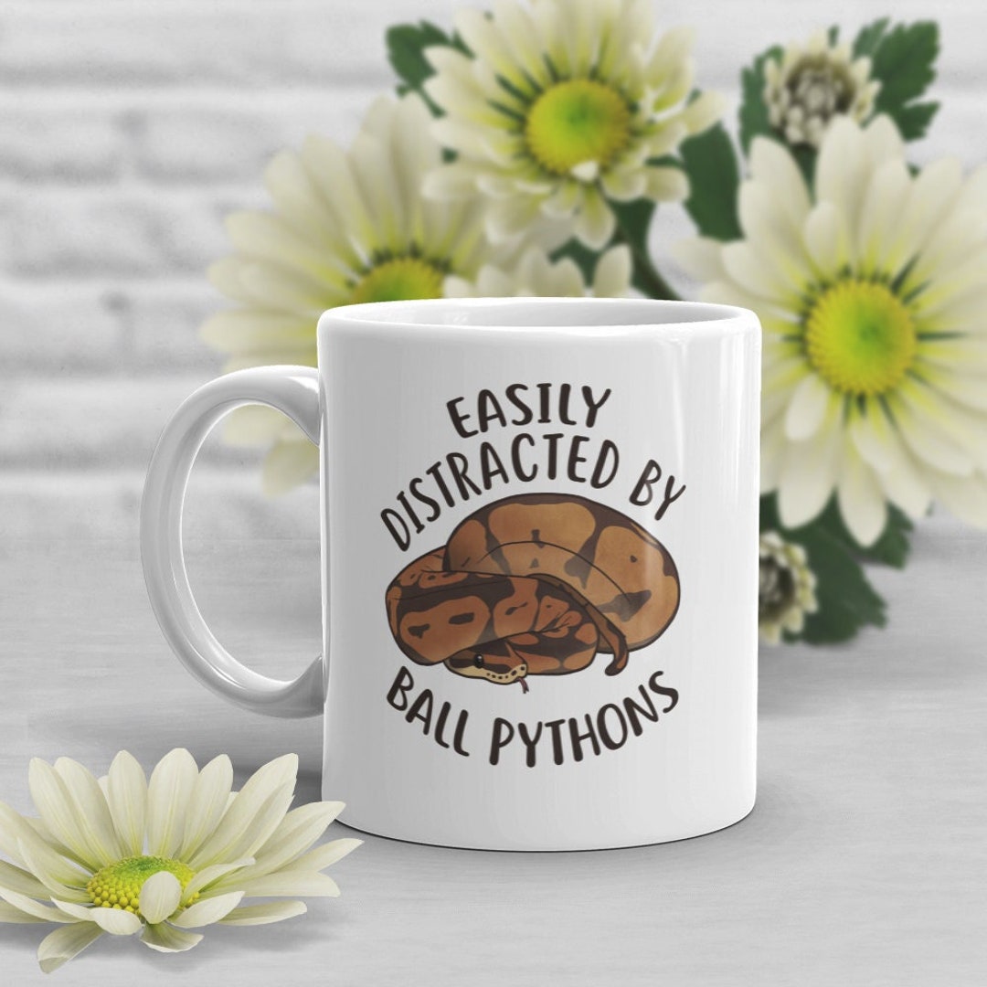 Ball Python Coffee Mug, Cute Snake Lover Gift, Funny Reptile Mug, Gift for Him, Her, Cup, Snake ...