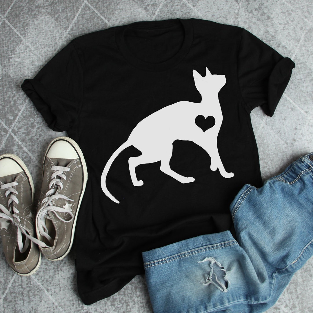 Sphynx Cat Shirt, Women Men, Cat Lover Gift, Cute Sphynx T-shirt ...