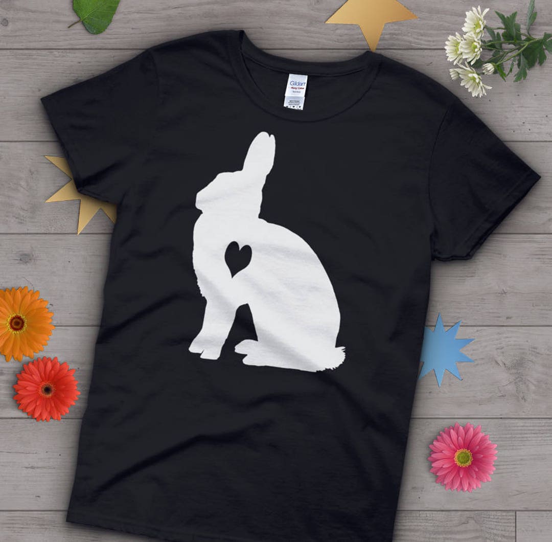 Britannia Petite Rabbit Shirt, Women Men, Rabbit Lover Gift, Cute Bunny ...