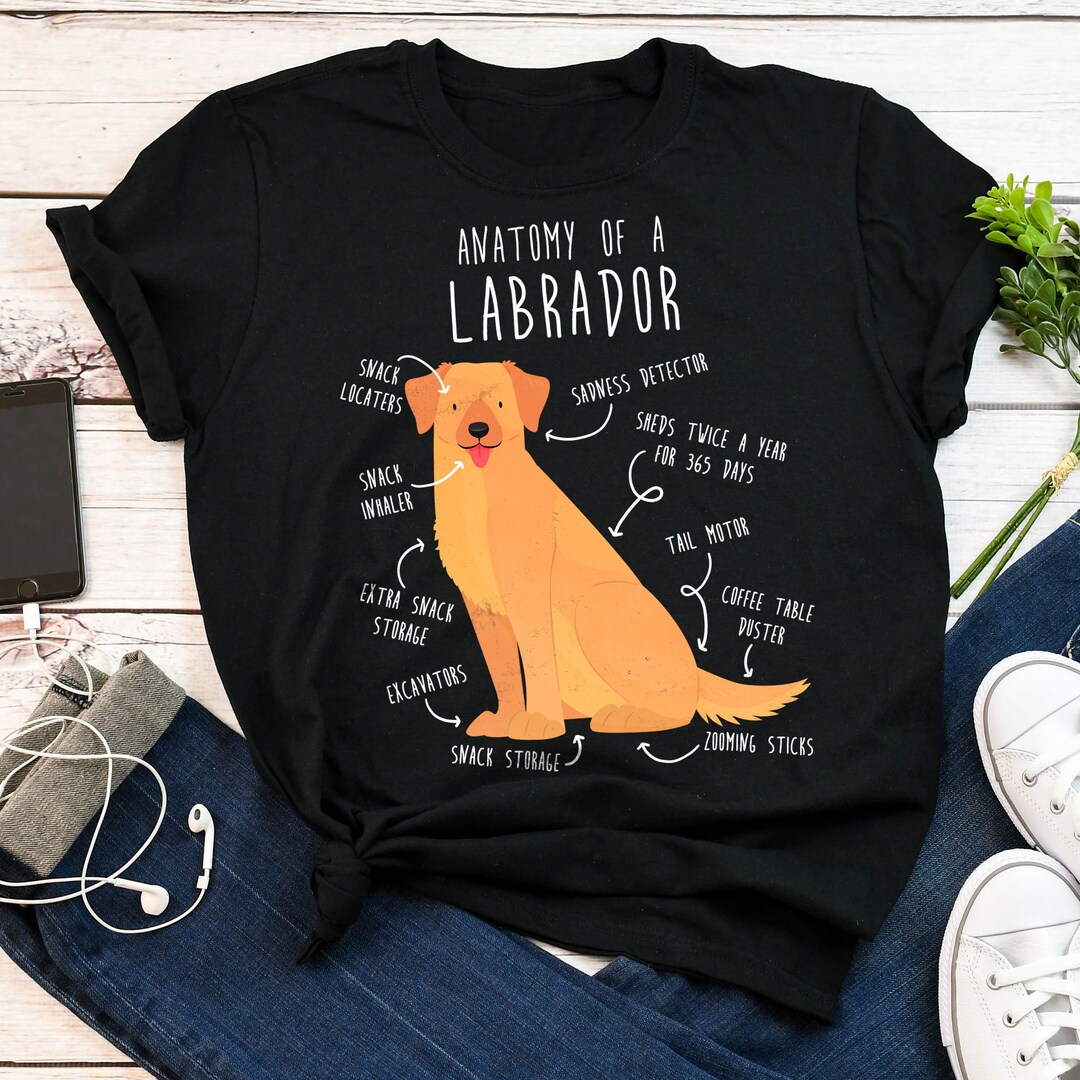 Yellow Labrador Retriever Shirt, Women, Men, Funny Dog Lover Gift, Cute ...