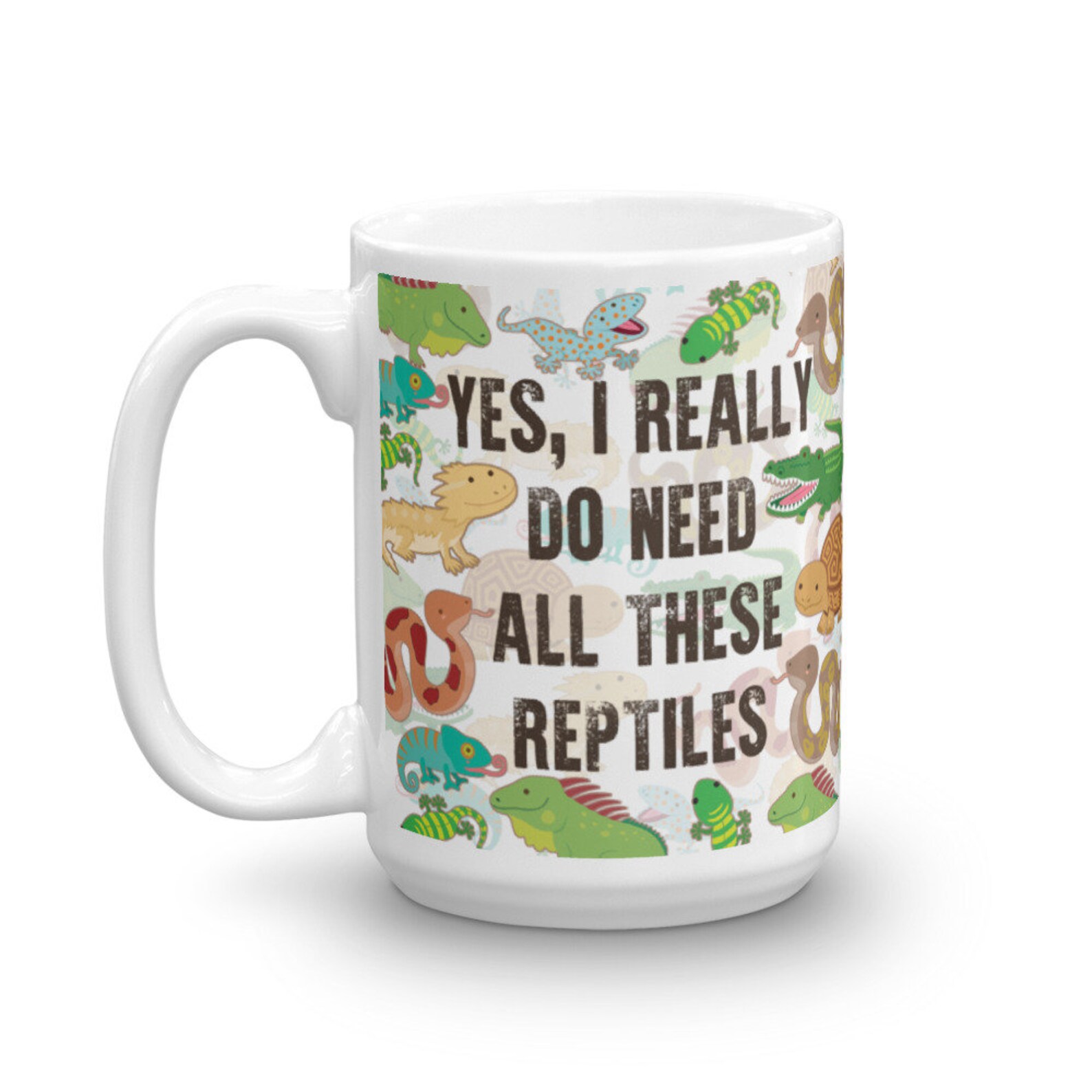 Reptile Coffee Mug Cute Lizard Gift Snake Lover Funny | Etsy