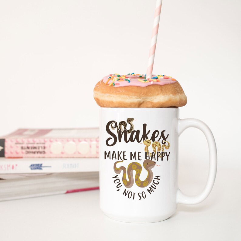 Snake Coffee Mug Cute Ball Python Lover Gift Funny Reptile - Etsy