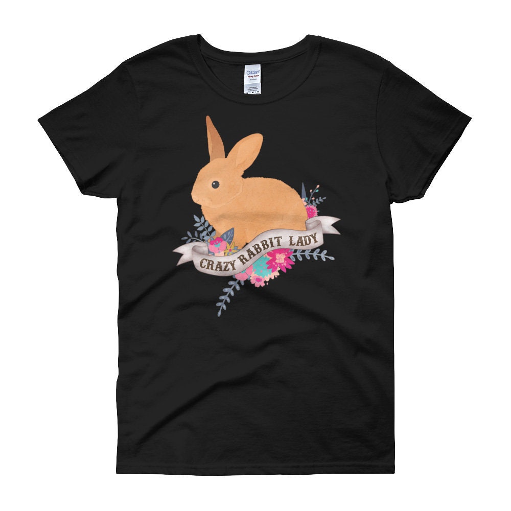 Rabbit Shirt Women Rabbit Lover Gift Cute Bunny T-shirt - Etsy