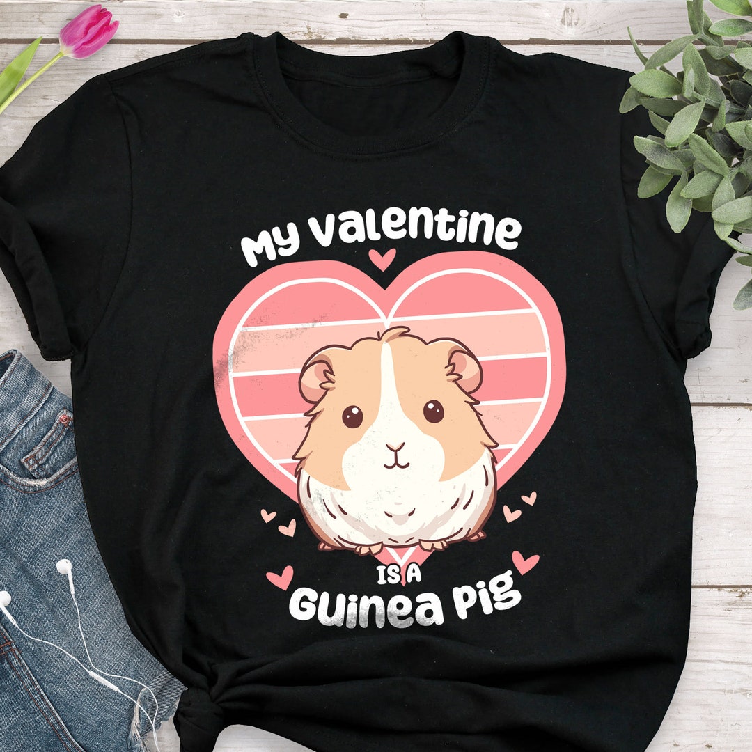 Valentine's Day Guinea Pig Shirt, Women Men, Guinea Pig Lover Gift ...