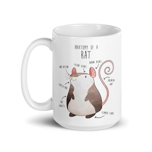 Rat Coffee Mug, Cute Rat Gift, Rat Lover, Rat Cup, Gift for Her, Him ...