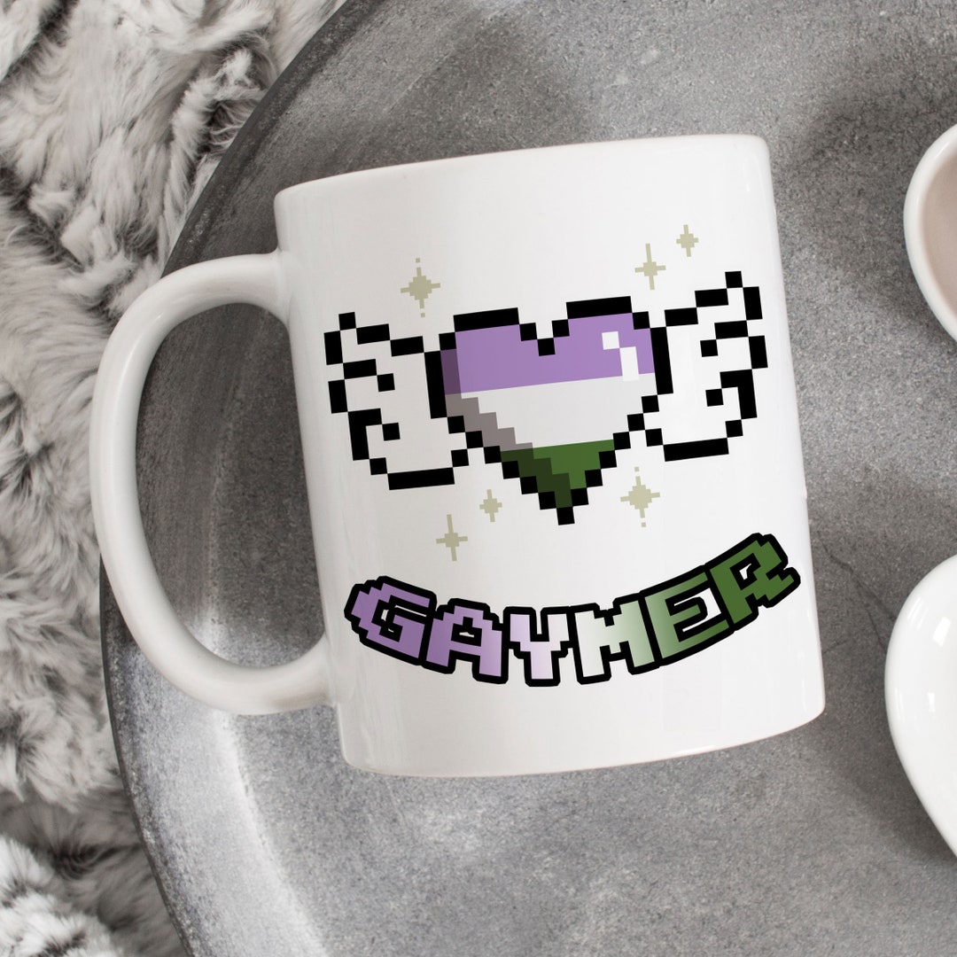 Genderqueer Pride Coffee Mug, Gender Queer Flag Gift, LGBT, Gay Pride ...