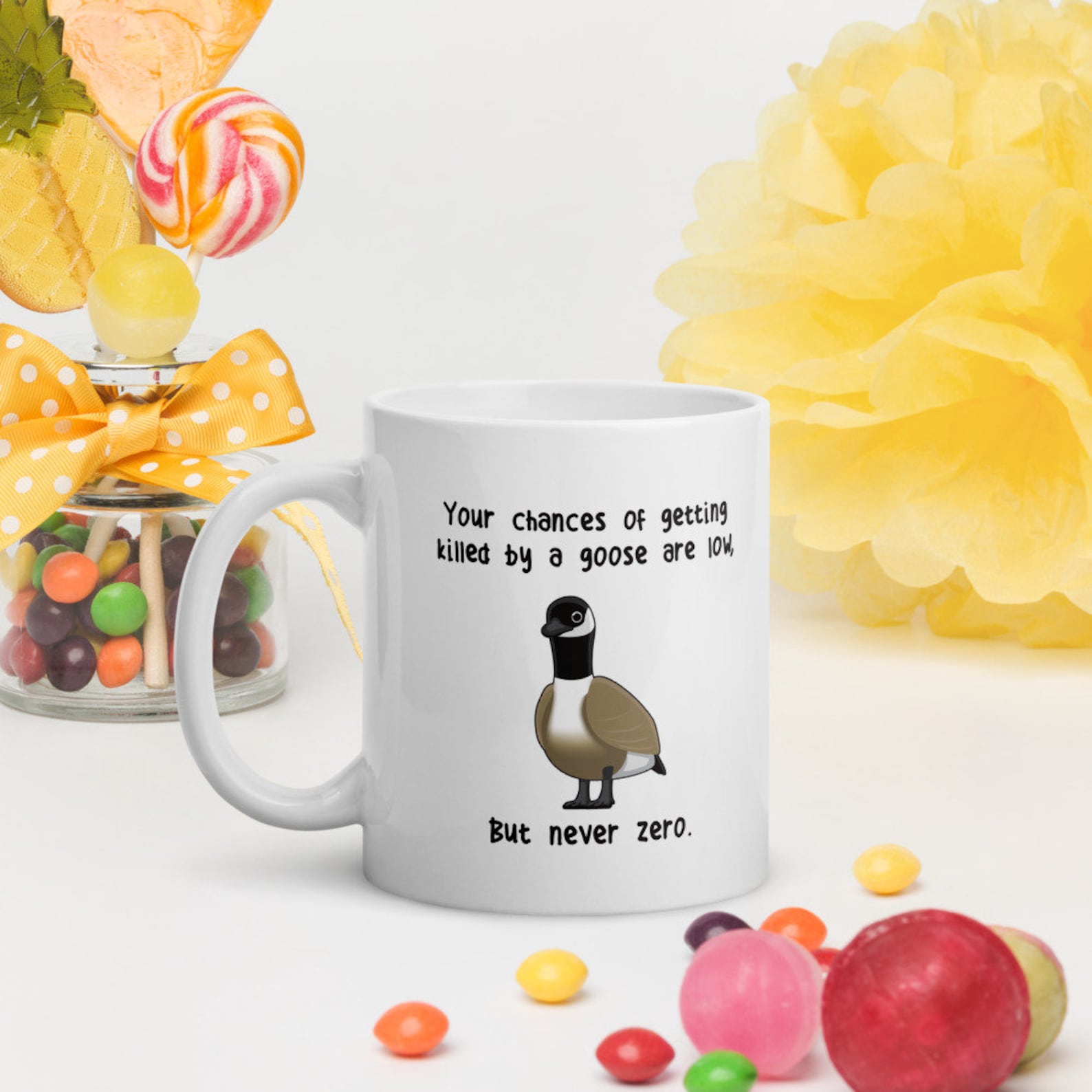 Goose Coffee Mug, Funny Geese Lover Gift, Cute Bird Cup, Funny Pet Mug ...