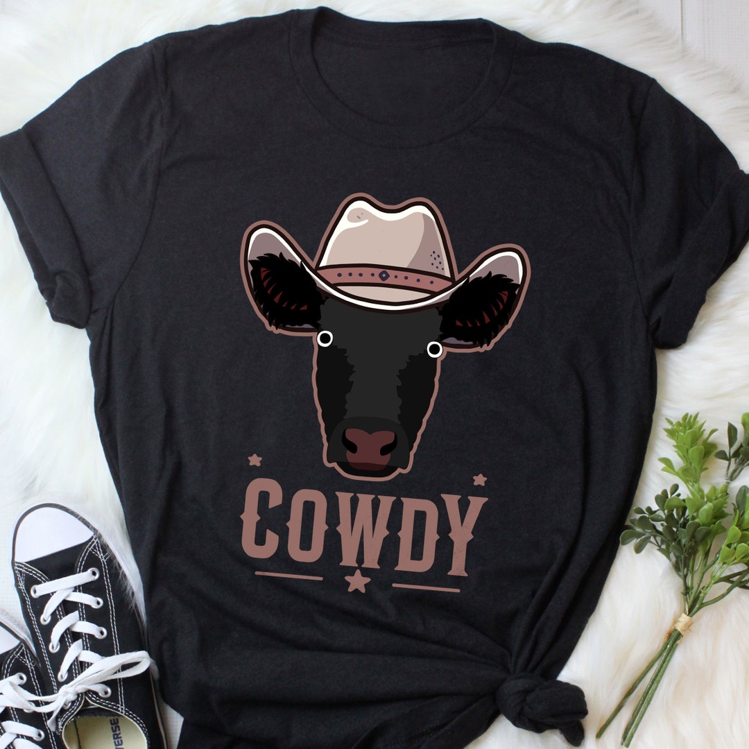 Galloway Cow Shirt, Women, Men, Funny Cowboy Lover Gift, Cowdy, Cute ...