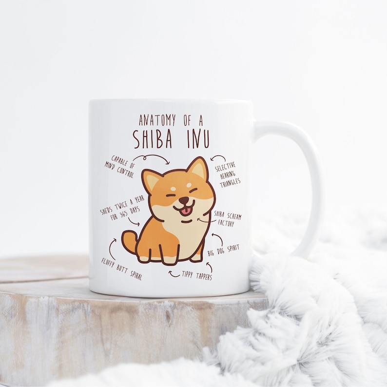 Shiba Inu Coffee Mug Cute Red Shiba Inu Gift Dog Lover - Etsy