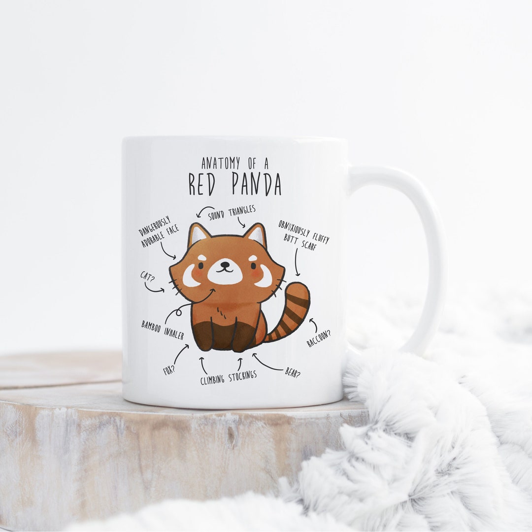 Red Panda Coffee Mug, Cute Panda Gift, Wild Animal Lover, Funny ...