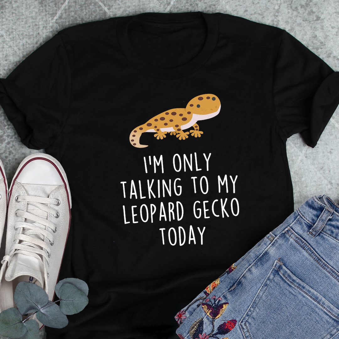 Leopard Gecko Shirt, Women, Men Tshirt, Pet Reptile Lover Gift, Funny ...