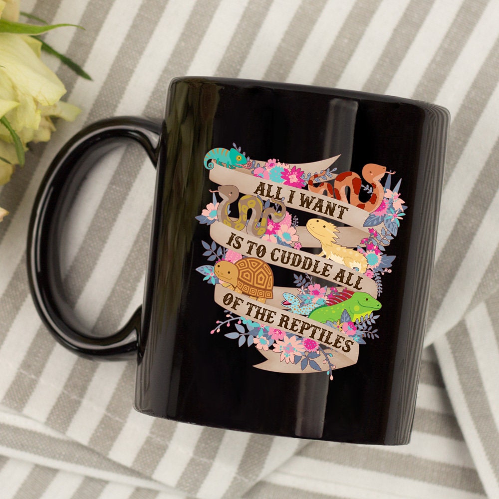 Reptile Coffee Mug, Cute Lizard Gift, Snake Lover, Funny Bearded Dragon ...