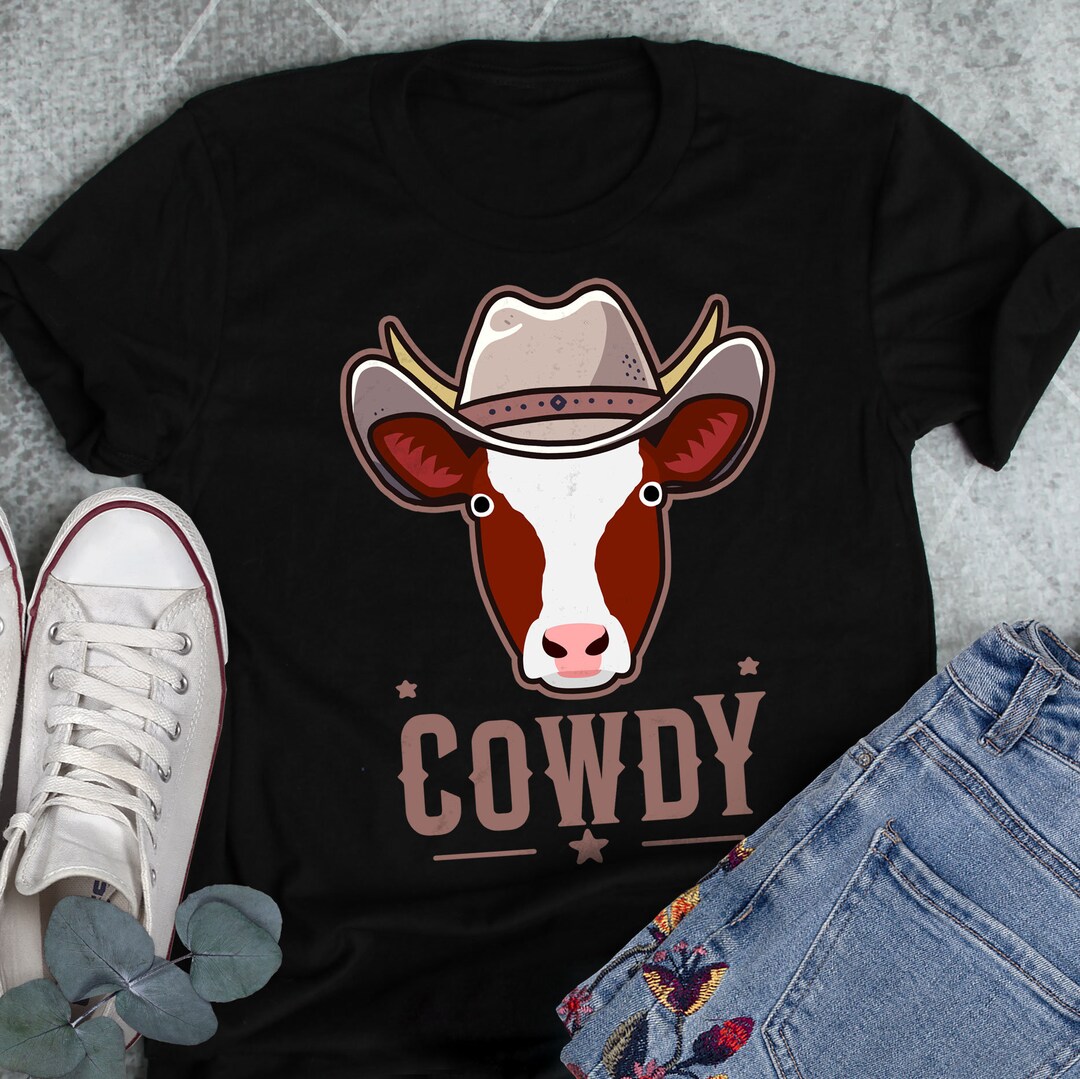 Ayrshire Cow Shirt, Women, Men, Funny Cowboy Lover Gift, Cowdy, Cute ...