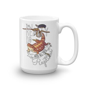 Reptile Coffee Mug, Cute Lizard Gift, Snake Lover, Funny Bearded Dragon ...