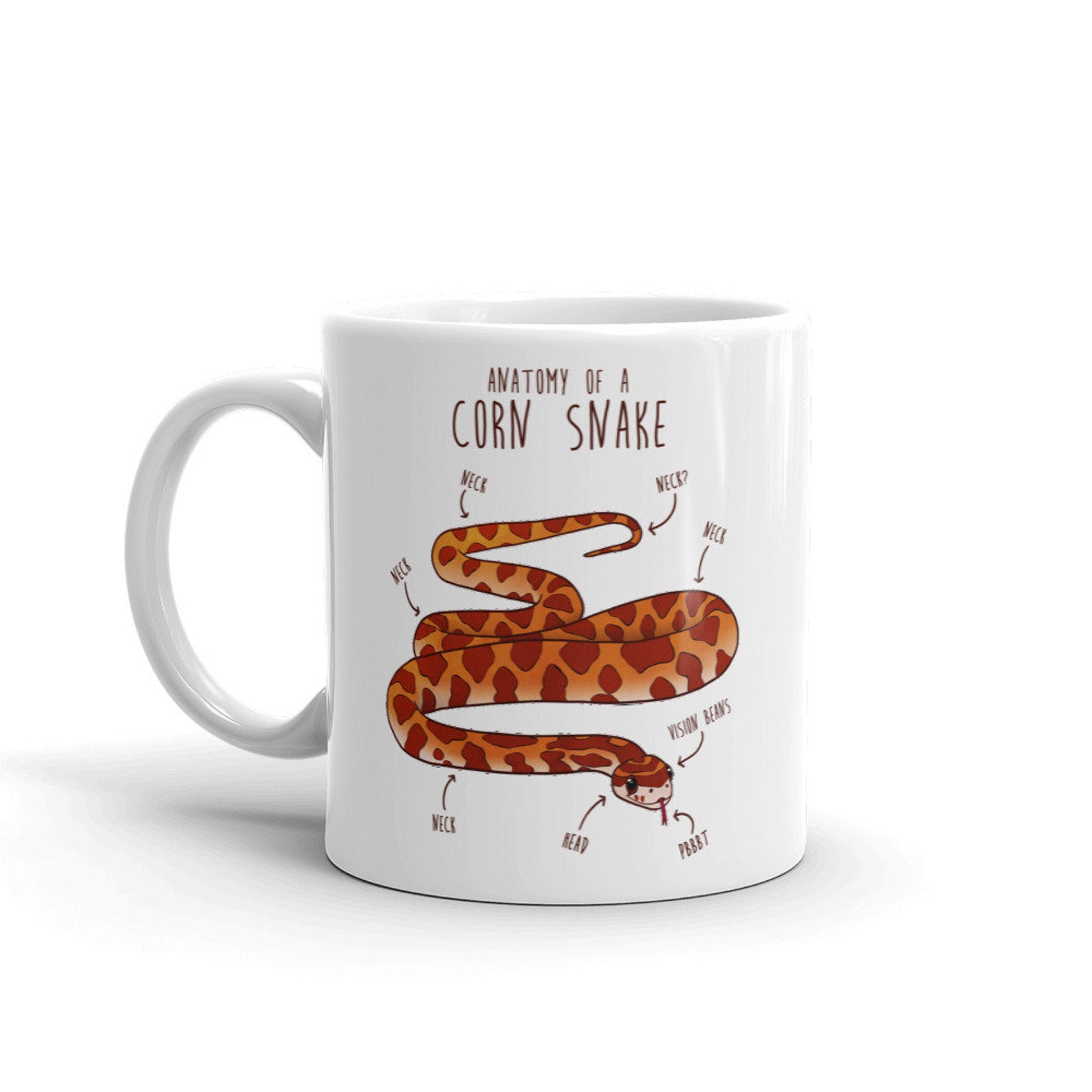 Corn Snake Coffee Mug Cute Snake Lover Gift Funny Reptile - Etsy UK