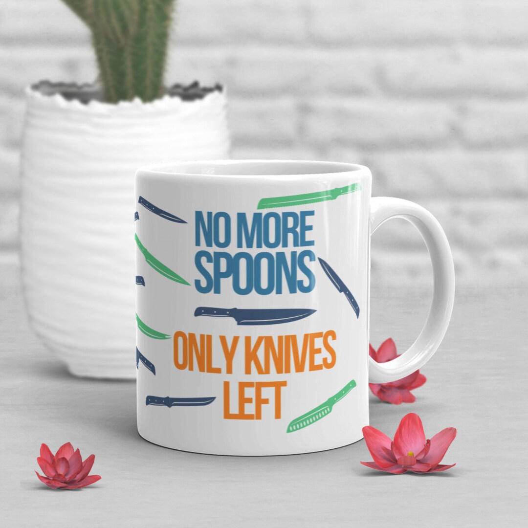 No More Spoons Coffee Mug, Spoonie Gift, Chronic Illness, Invisible ...