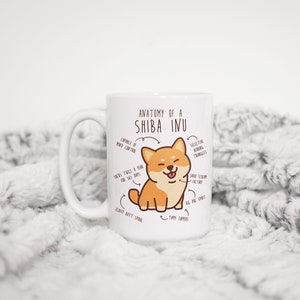 Shiba Inu Coffee Mug, Cute Red Shiba Inu Gift, Dog Lover, Funny Gift ...