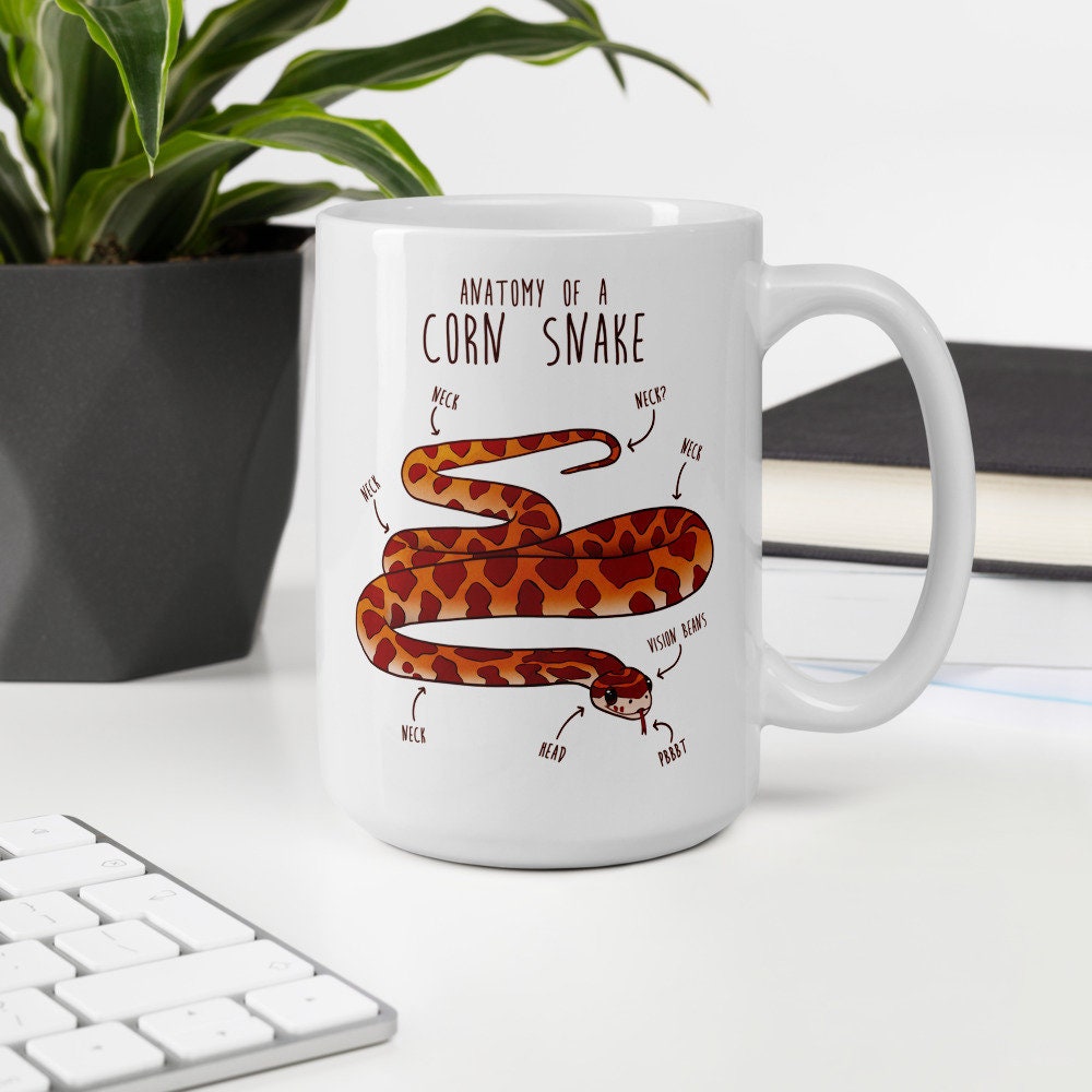 Corn Snake Coffee Mug, Cute Snake Lover Gift, Funny Reptile Mug, Gift ...