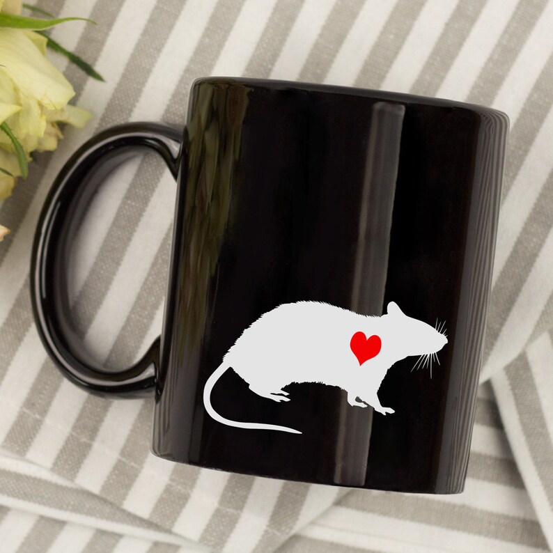 Rat Coffee Mug, Cute Rat Gift, Rat Lover, Rat Cup, Gift for Her, Him ...