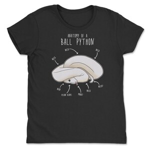 Leucistic Ball Python Shirt, Women, Men, Reptile Tshirt, Funny White ...