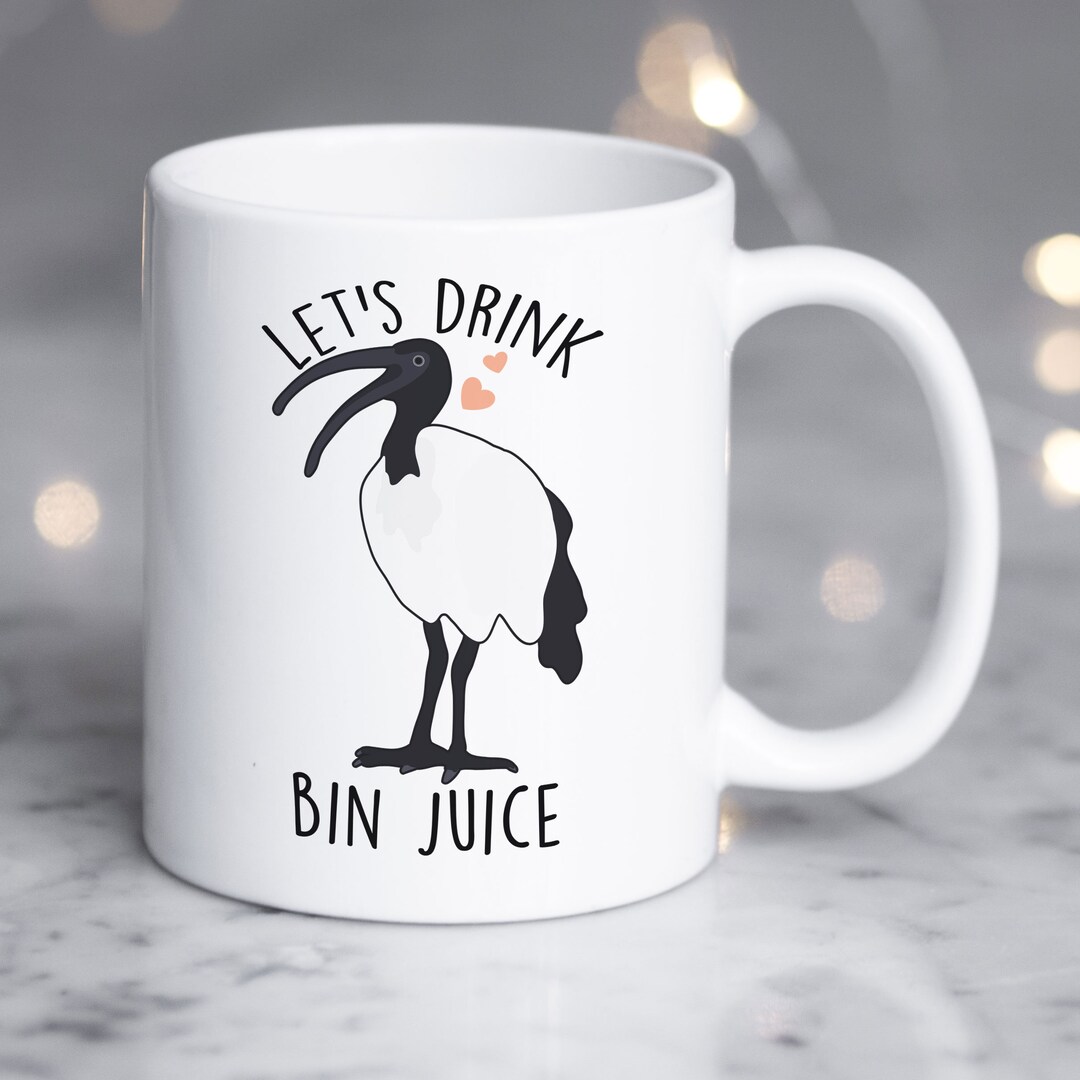 Bin Chicken Coffee Mug, Cute Australian White Ibis Gift, Animal Lover ...