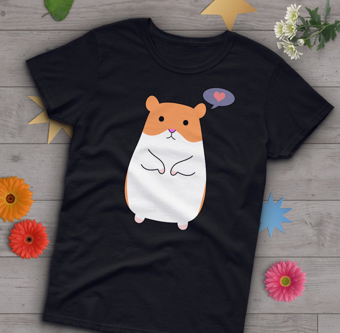 Hamster Shirt, Men Women, Hamster Lover Gift, Cute Rodent T-shirt ...