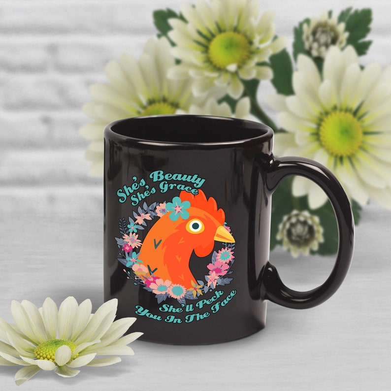 Funny Chicken Coffee Mug Cute Chicken Gift Chicken Lover - Etsy
