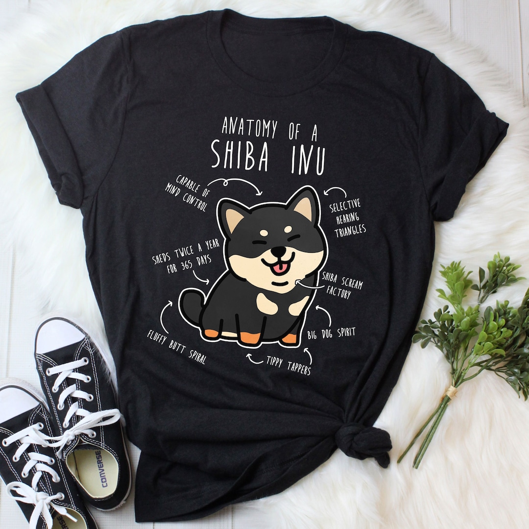 Black and Tan Shiba Inu Shirt, Women, Men, Funny Shiba Inu Lover Gift ...