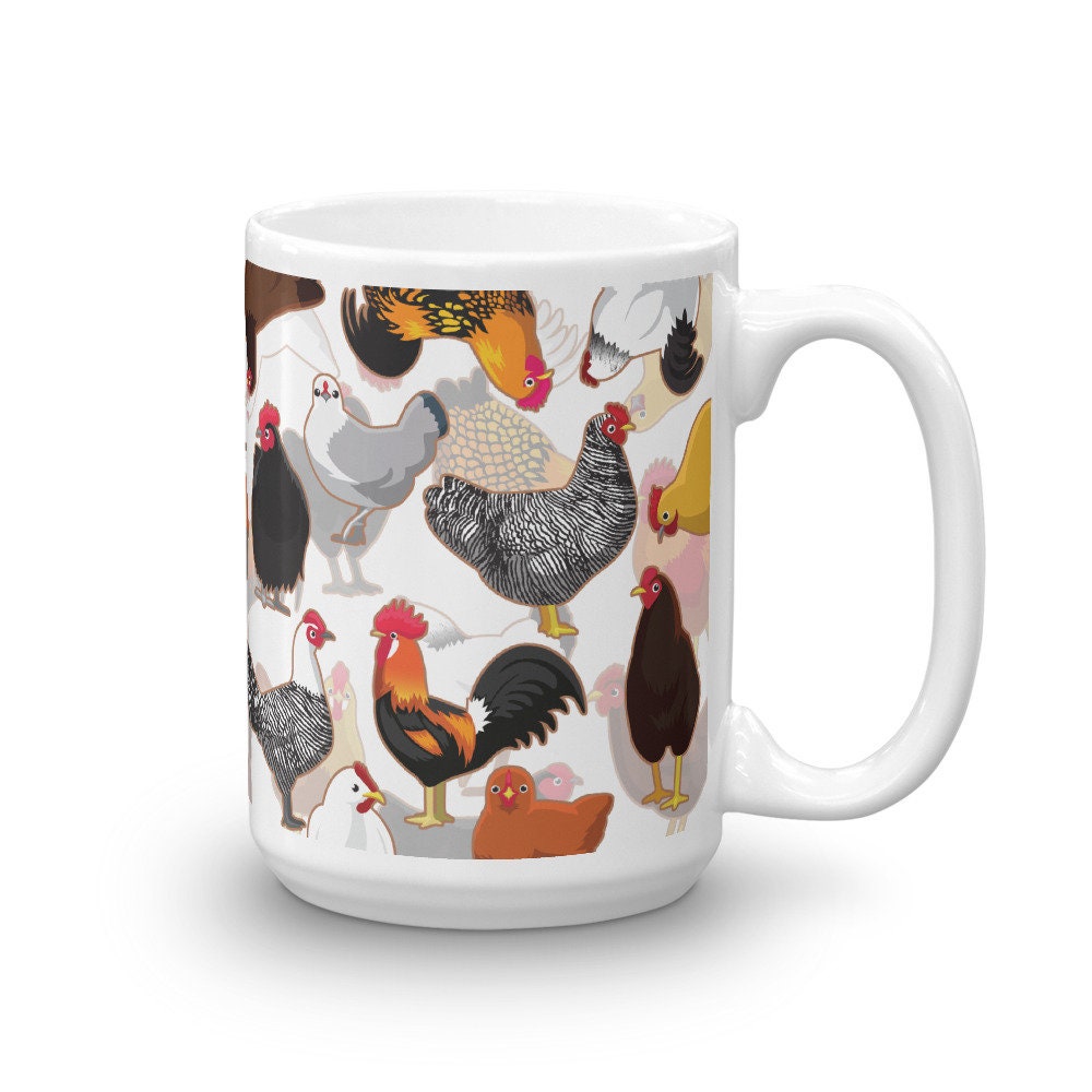 Chicken Coffee Mug Cute Chicken Gift Chicken Lover Funny - Etsy