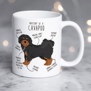 Black and Tan Cavapoo Coffee Mug, Cute Cavapoo Gift, Cavoodle Dog Lover, Cavapoo Mom Cavapoo Dad ...