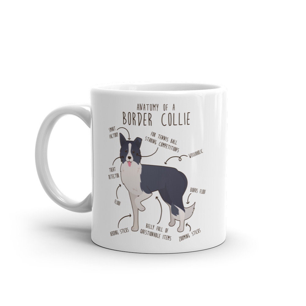 Border Collie Coffee Mug, Cute Border Collie Gift, Dog Lover, Funny ...