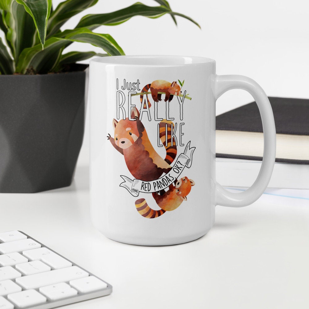 Red Panda Coffee Mug Cute Panda Gift Wild Animal Lover - Etsy