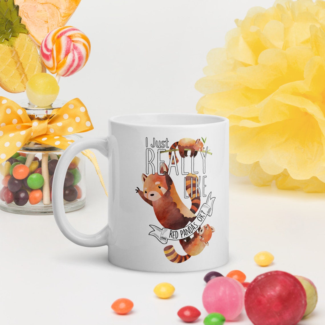 Red Panda Coffee Mug, Cute Panda Gift, Wild Animal Lover, Funny ...