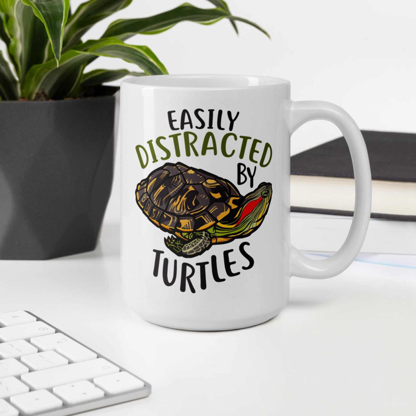 Turtle Coffee Mug Cute Reptile Lover Gift Funny Pet Tortoise - Etsy
