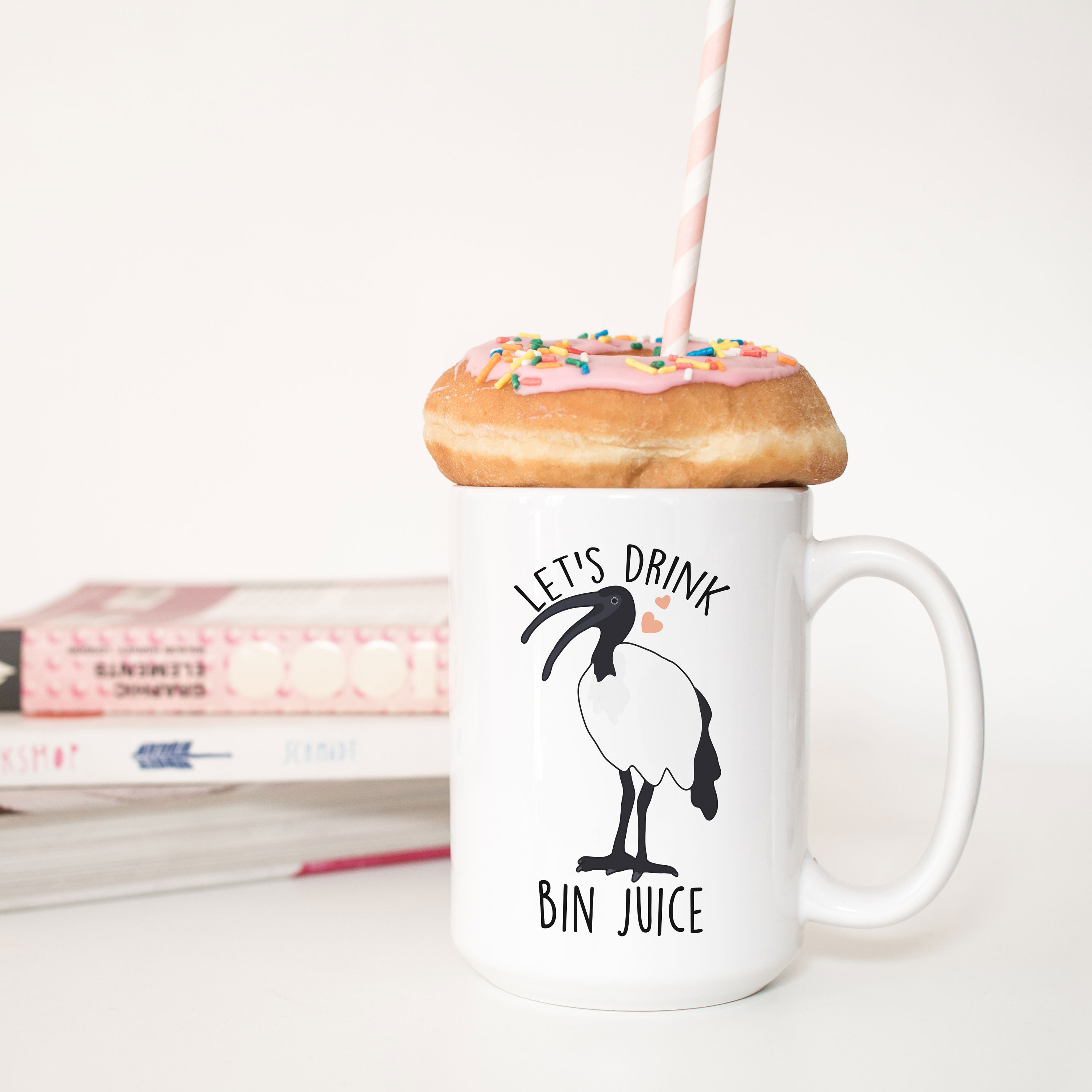 Bin Chicken Coffee Mug, Cute Australian White Ibis Gift, Animal Lover ...