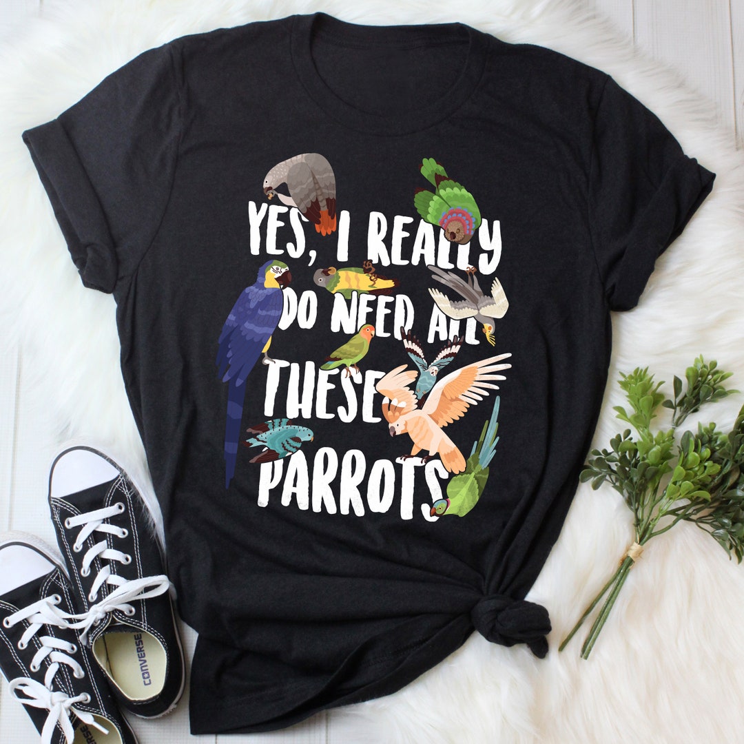 Funny Parrot Shirt, Women Men, Parrot Lover Gift, Cute Bird T-shirt ...