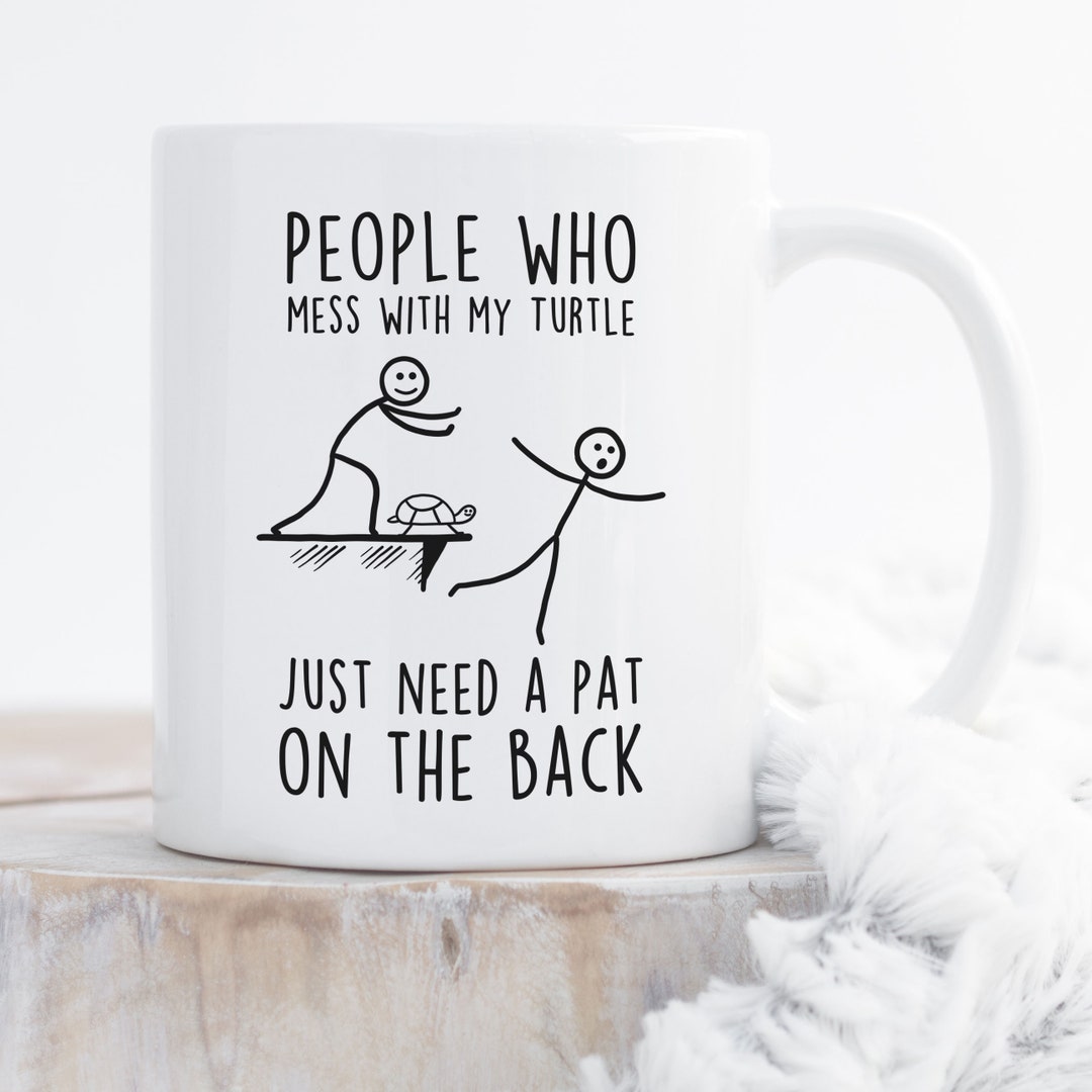 Funny Turtle Coffee Mug, Cute Reptile Lover Gift, Funny Pet Tortoise ...