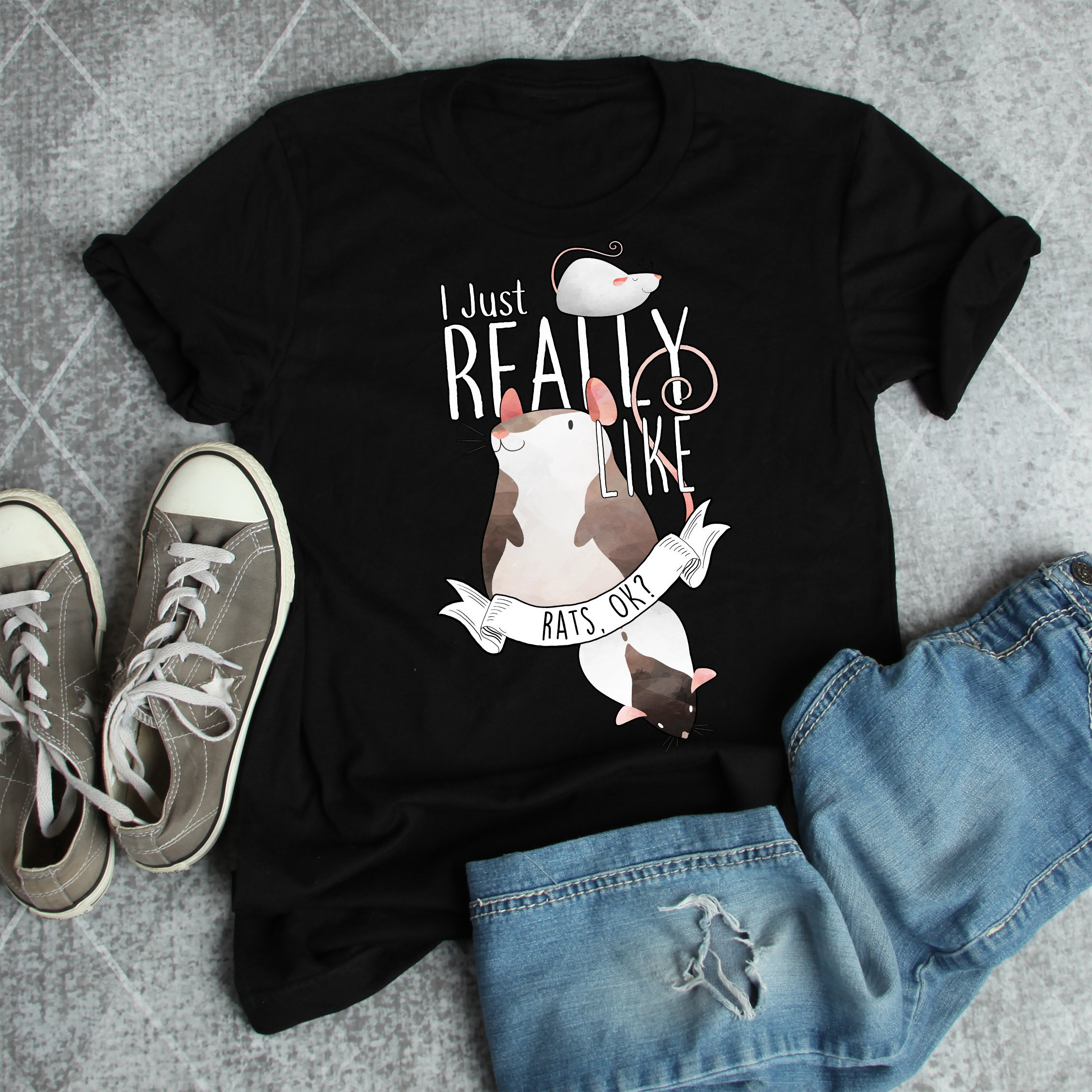 Funny Rat Shirt Women Men Rat Lover Gift Cute Rat T-shirt | Etsy