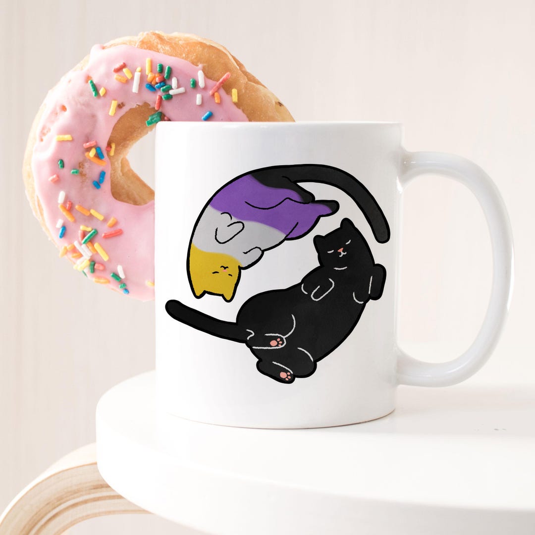 Nonbinary Pride Coffee Mug, Non-binary Flag Pride Gift, LGBT, Gay Pride ...