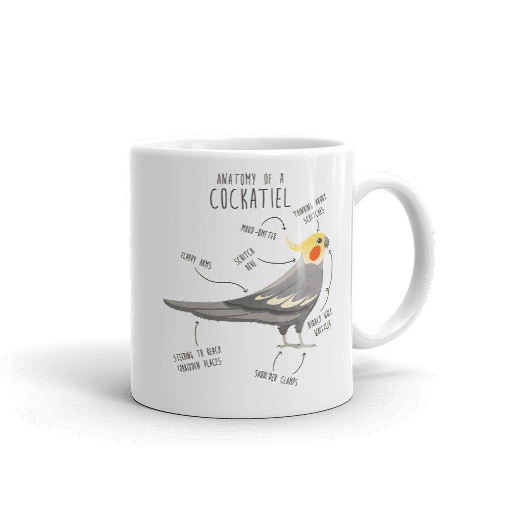 Cockatiel Coffee Mug Cute Cockatiel Gift Parrot Lover Funny - Etsy