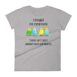 Parakeet Shirt, Women, Men, Funny Budgie Lover Gift, Cute Bird T-shirt ...