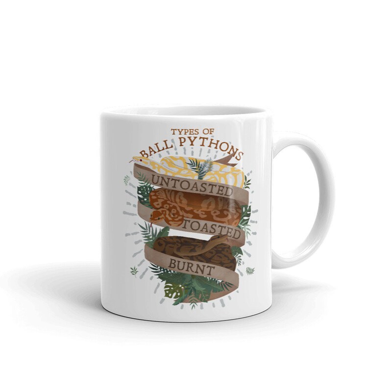 Snake Coffee Mug Cute Ball Python Lover Gift Funny Reptile | Etsy