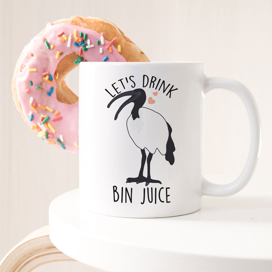 Bin Chicken Coffee Mug, Cute Australian White Ibis Gift, Animal Lover ...
