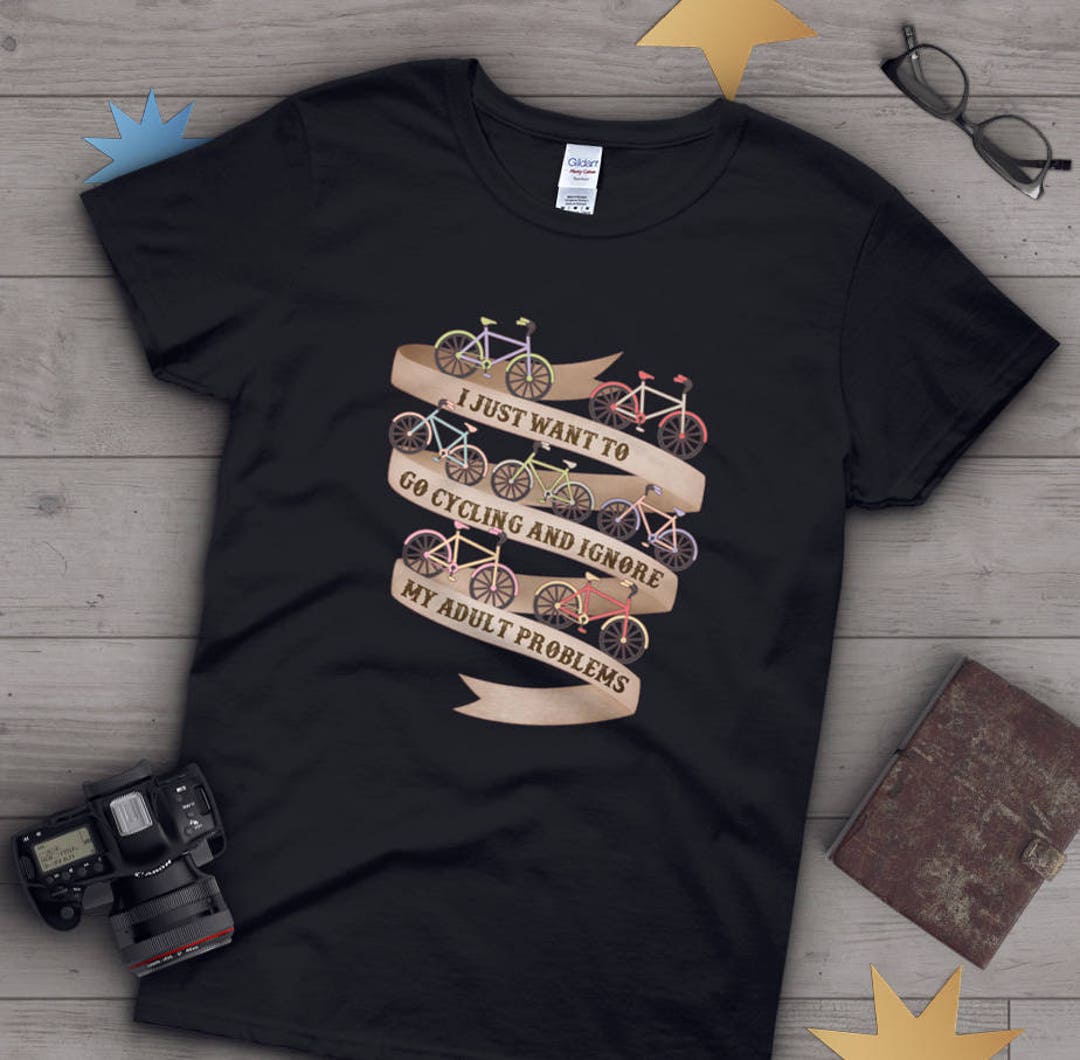 Funny Cycling Shirt, Women Men, Bicycle Gift, Bike T-shirt, Cycling ...