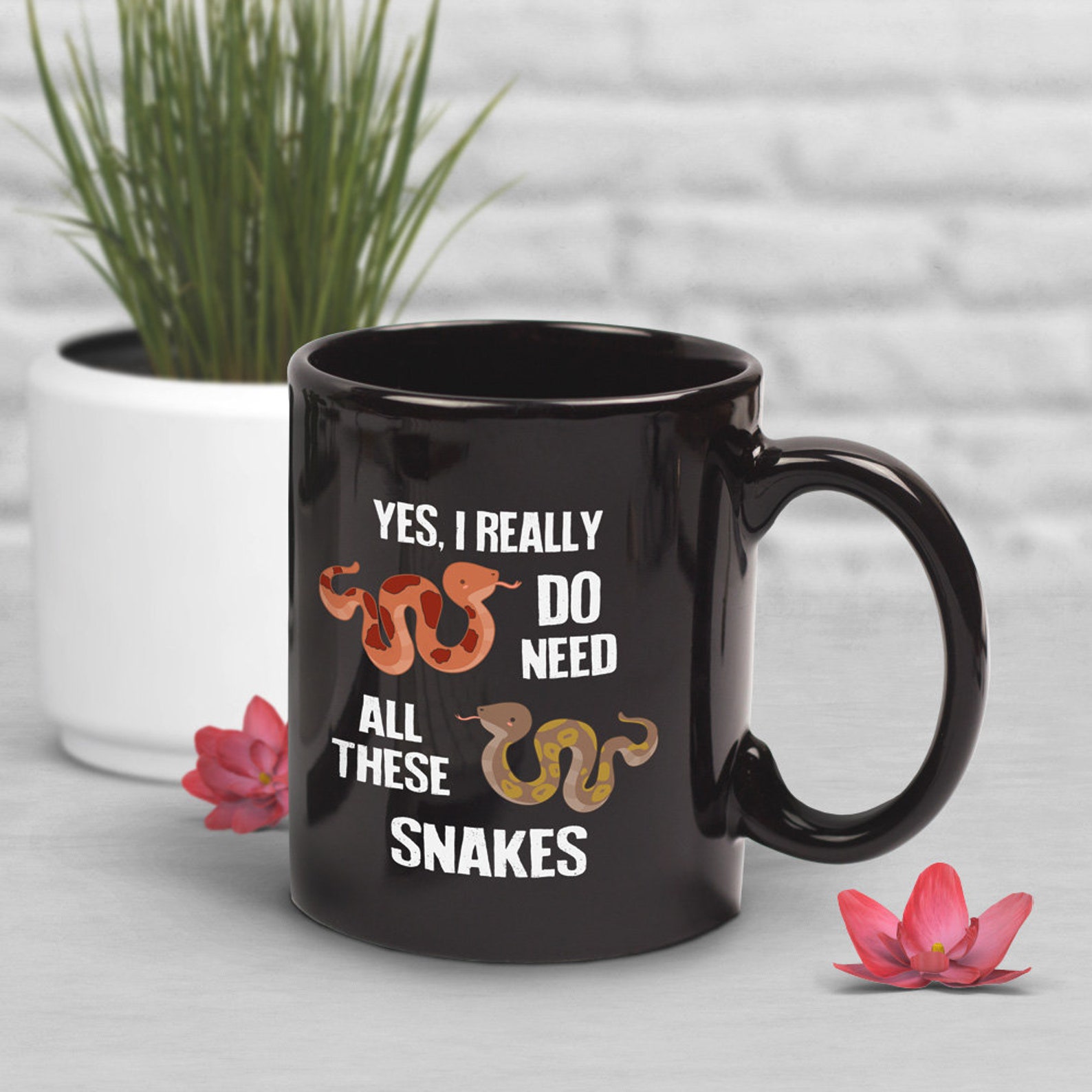 Snake Coffee Mug Funny Snake Gift Snake Lover Ball Python | Etsy