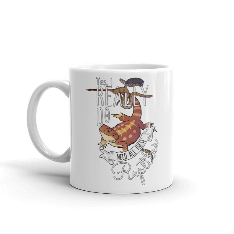 Reptile Coffee Mug Cute Lizard Gift Snake Lover Funny | Etsy
