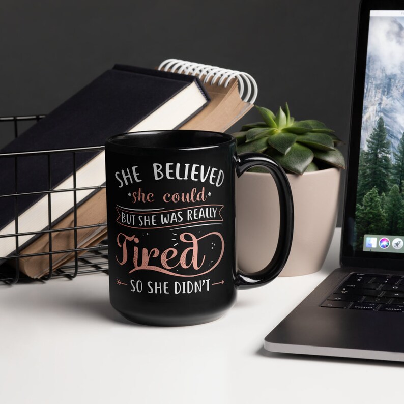 Funny Tired Spoonie Coffee Mug, Invisible Mental Chronic Illness Gift ...