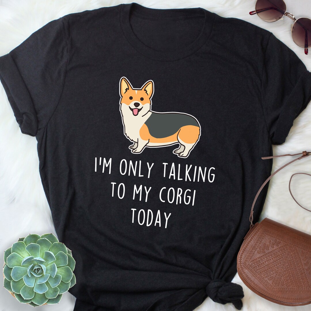 Red Headed Tri Corgi Corgi Shirt, Women Men, Funny Dog Lover Gift, Cute ...
