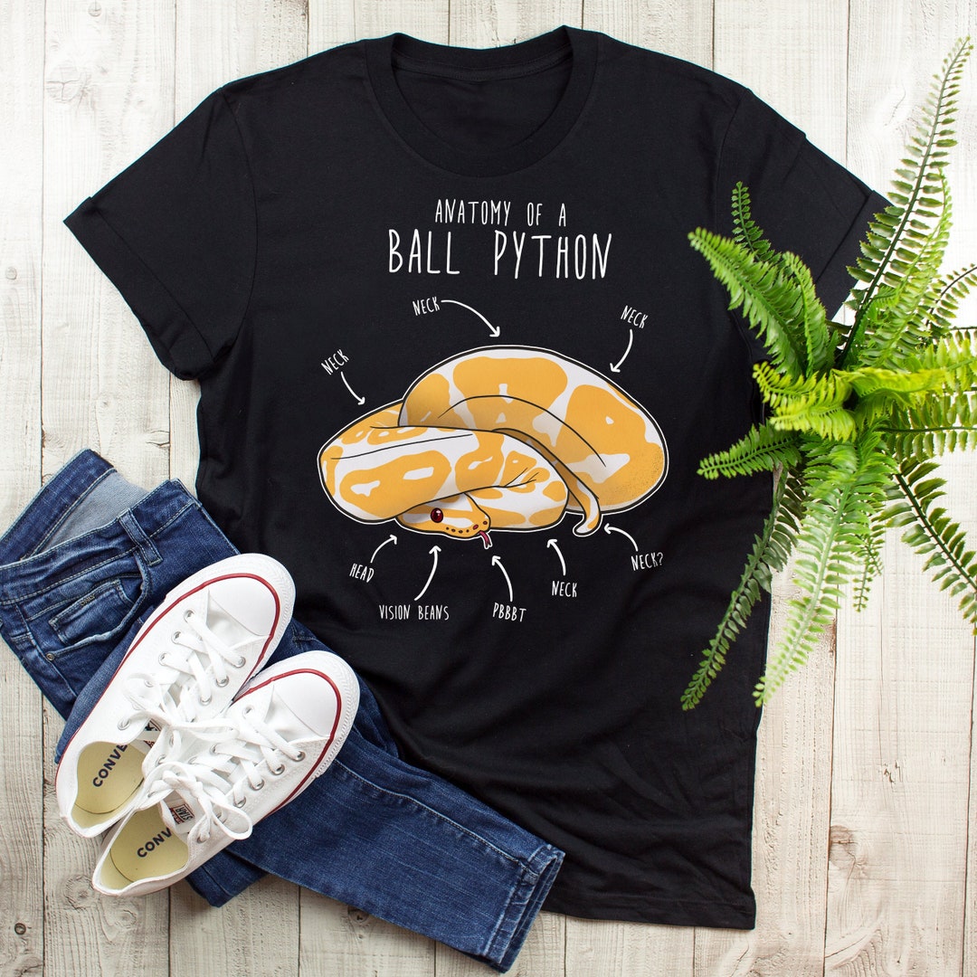 Funny Albino Ball Python Shirt, Women, Men, Reptile Tshirt, Snake Lover ...