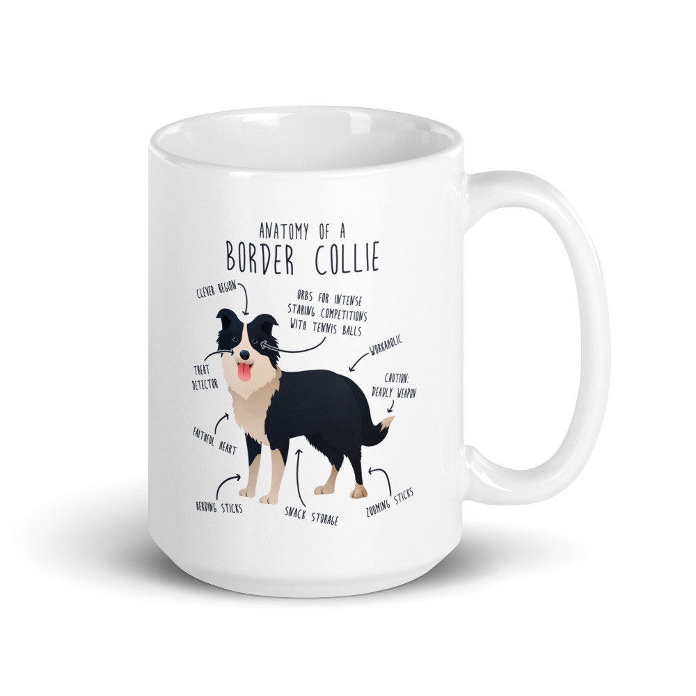 Border Collie Coffee Mug, Cute Border Collie Gift, Dog Lover, Funny ...